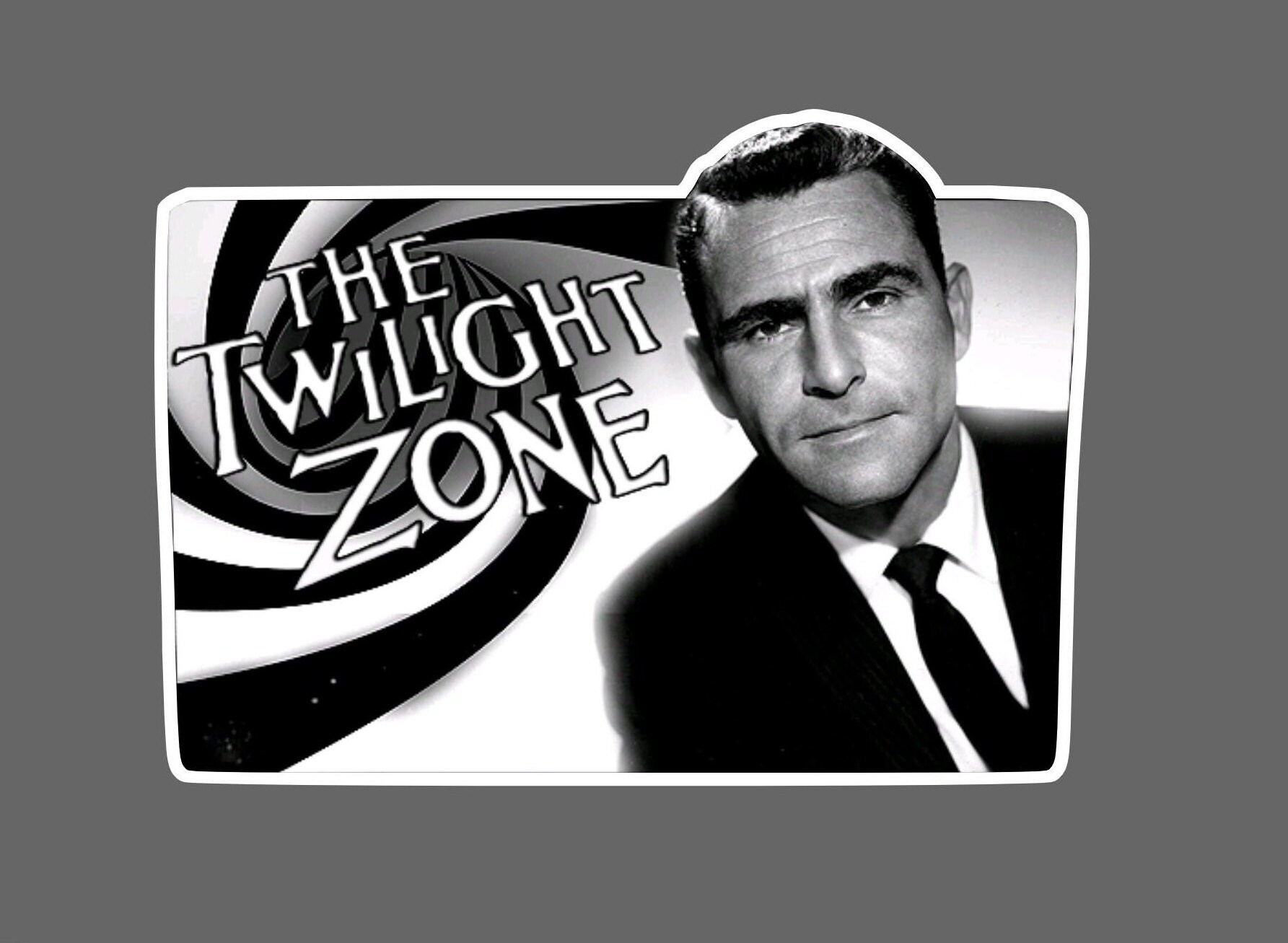 The Twilight Zone Rod Serling Die Cut Sticker Etsy