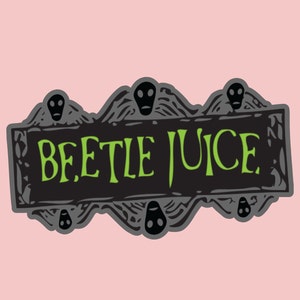 Beetlejuice Logo Sticker Decal - Etsy