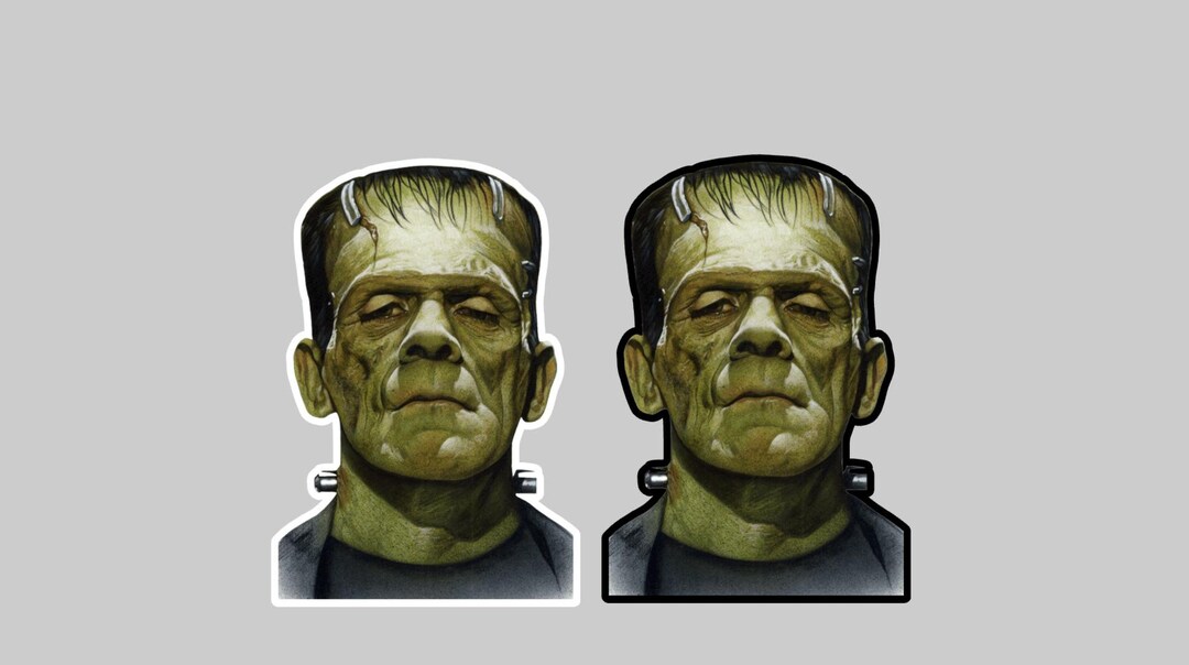 Frankenstein's Monster Die Cut Sticker - Etsy