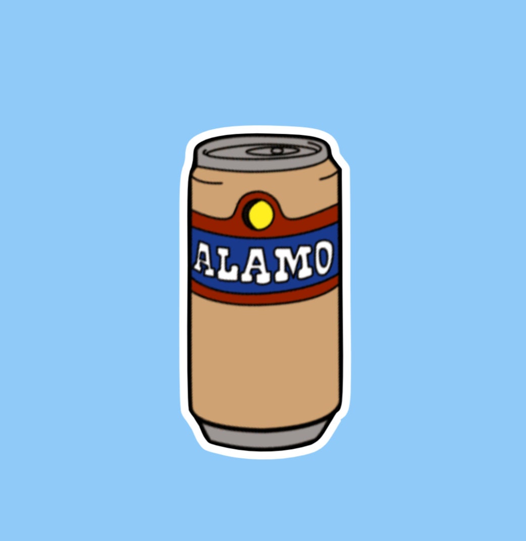 King of the Hill Alamo Beer Sticker Decal - Etsy