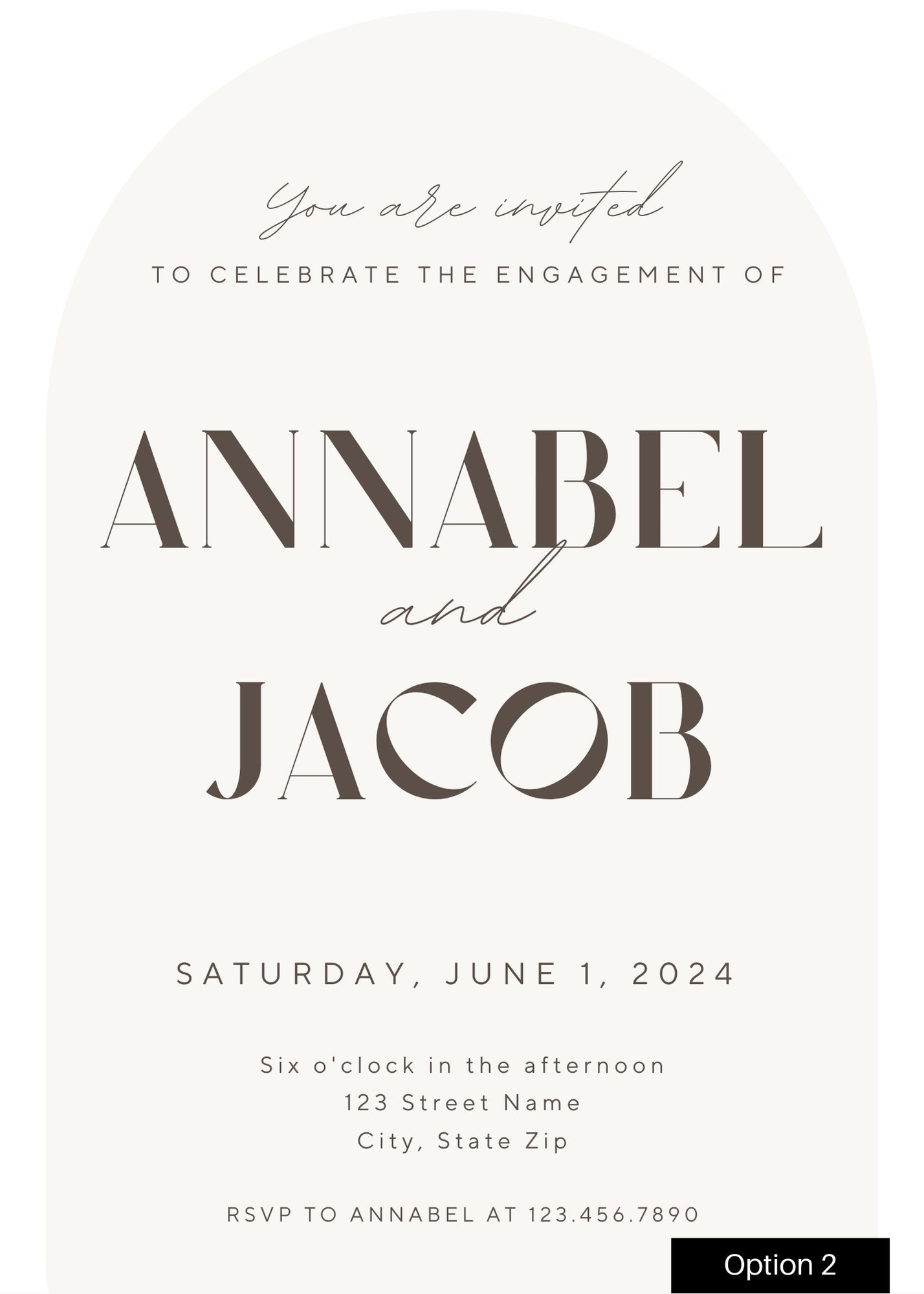 Minimalist Engagement Party Invitation Customizable Digital Download - Etsy
