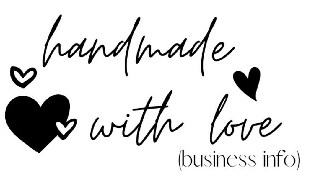 CUSTOM Sticker “handmade With Love” | Custom Sticker | Business Sticker ...