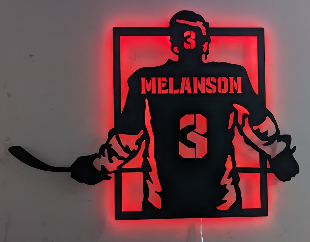 Hockey Player Sign DXF File - Etsy