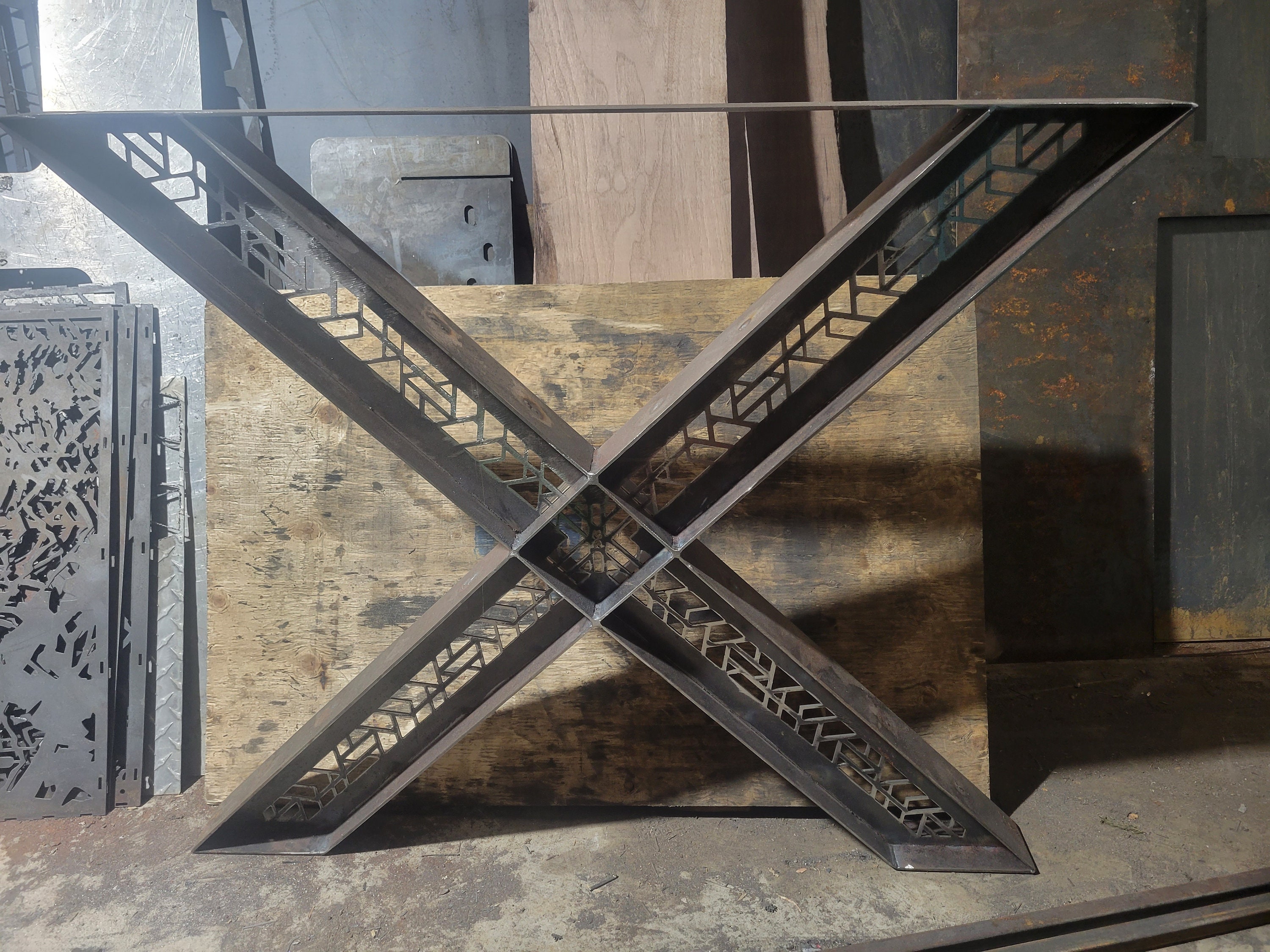 I Beam Style Table Legs DXF File - Etsy