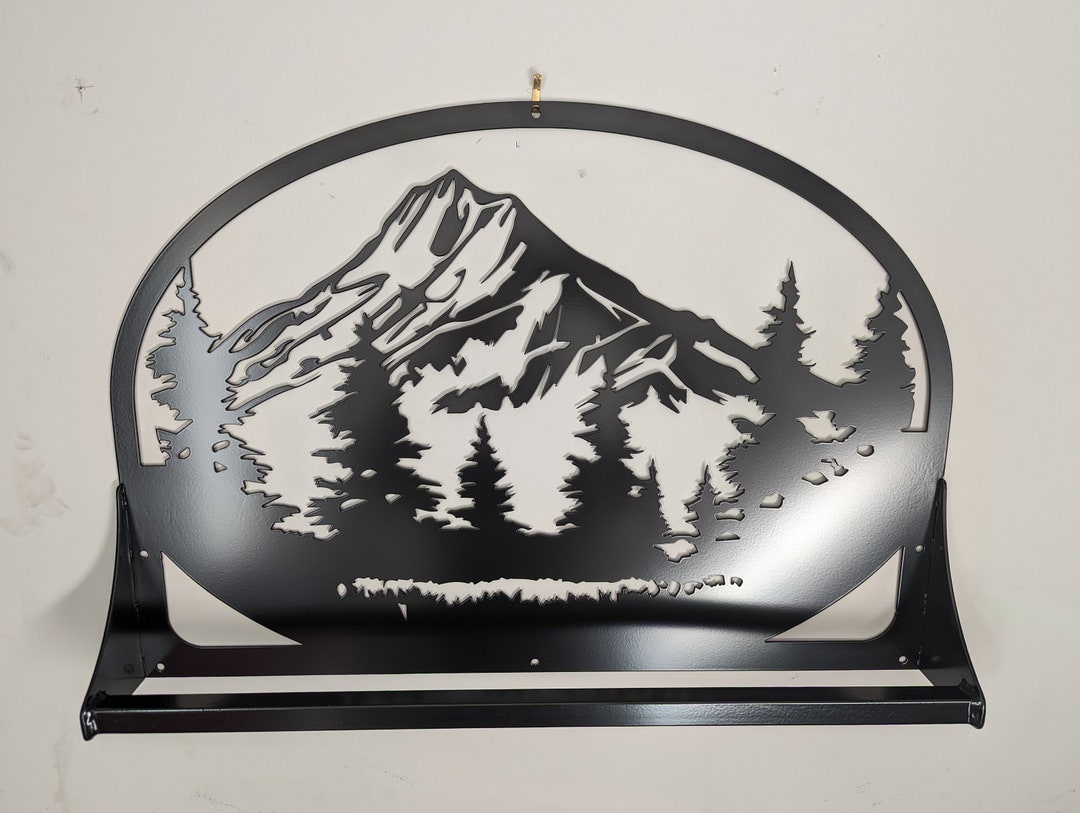 Mountain Towel Rack DXF File - Etsy