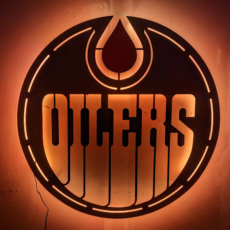 30 Oilers Logo Sign DXF File - Etsy