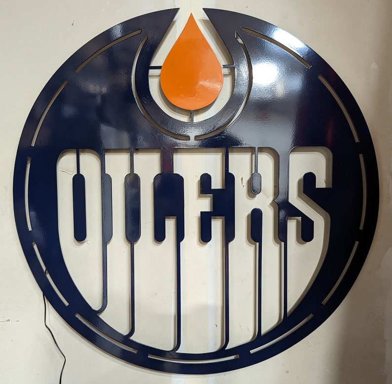 30 Oilers Logo Sign DXF File - Etsy