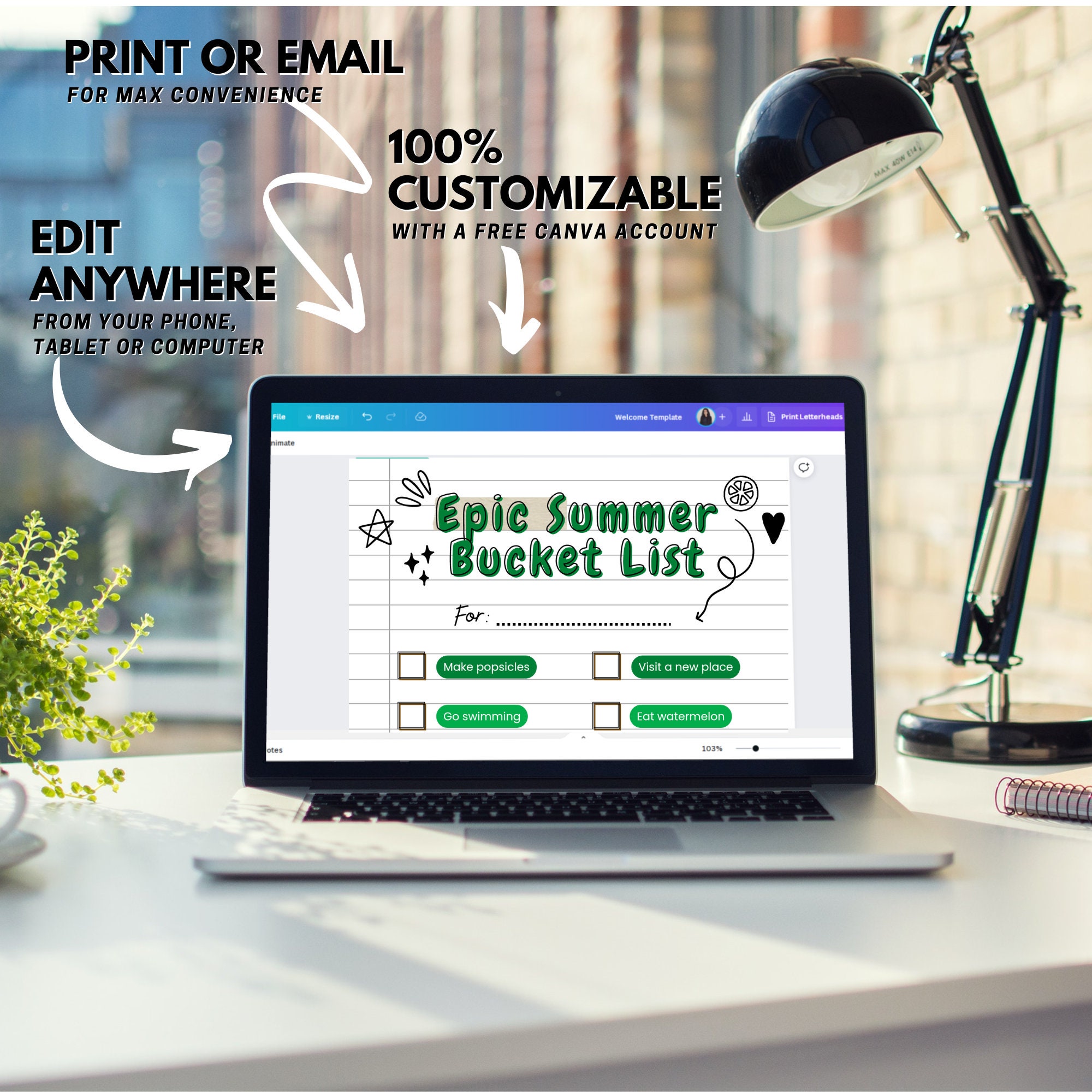 Editable Summer Bucket List,bucket List for Kids,summer Vacation,summer ...