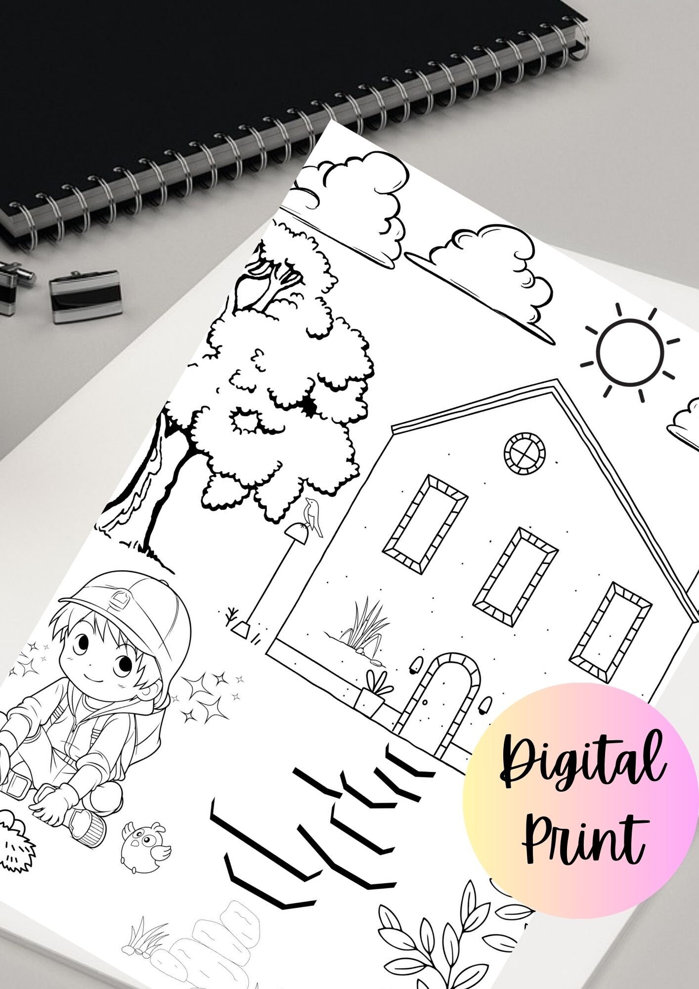 25 Pages of Fun Relaxation Art Therapy Coloring Pages and Cute Coloring ...