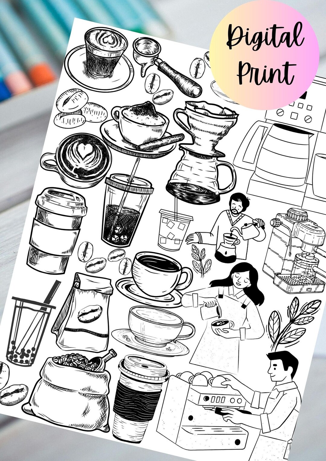 25 Pages of Fun Relaxation Coloring Pages and Transform Stress Into ...