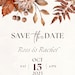 Fall Save the Date & Invitation - Etsy