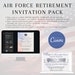 Air Force Retirement Invitation Pack - Etsy