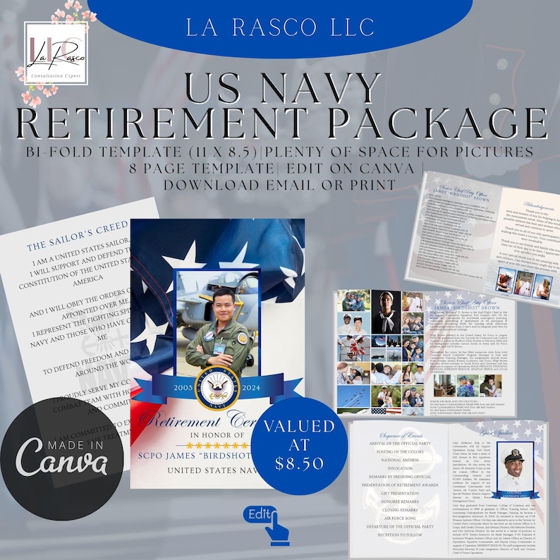 NEW Navy Retirement Package - Etsy