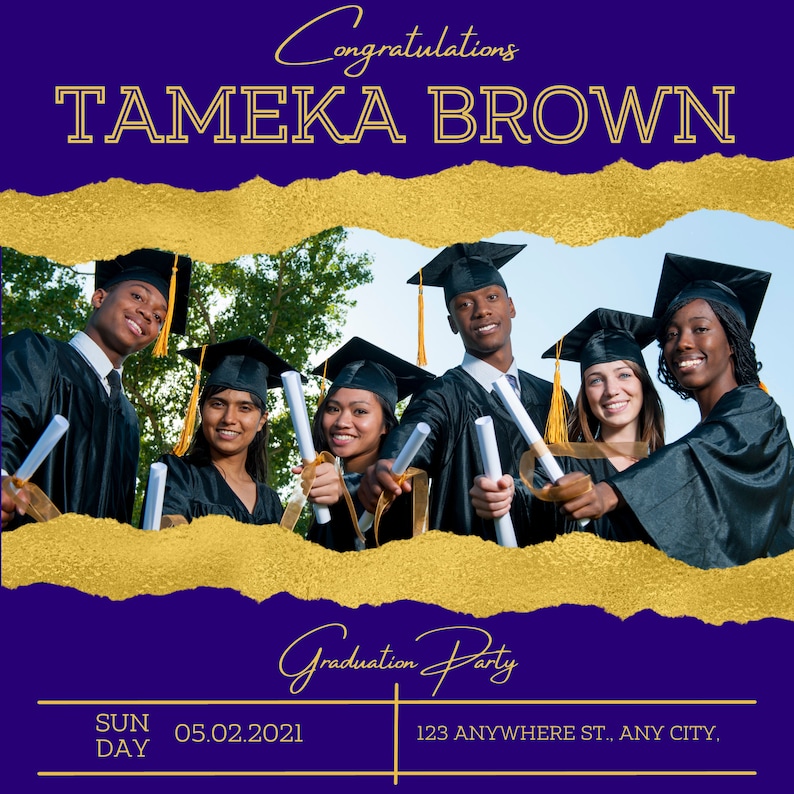 Photo Graduation Invitation - Etsy