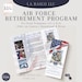 NEW!! Air Force Tri-fold Retirement Program Template - Etsy