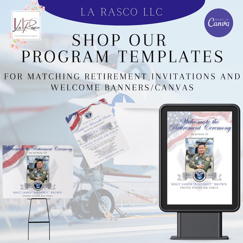 Air Force Retirement Program 8 Page Template - Etsy