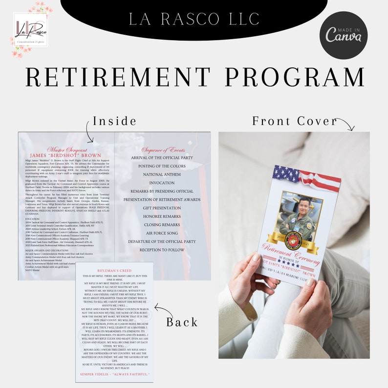Marine Retirement Program Template - Etsy