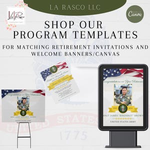 Army Retirement Program 8 Page Template - Etsy