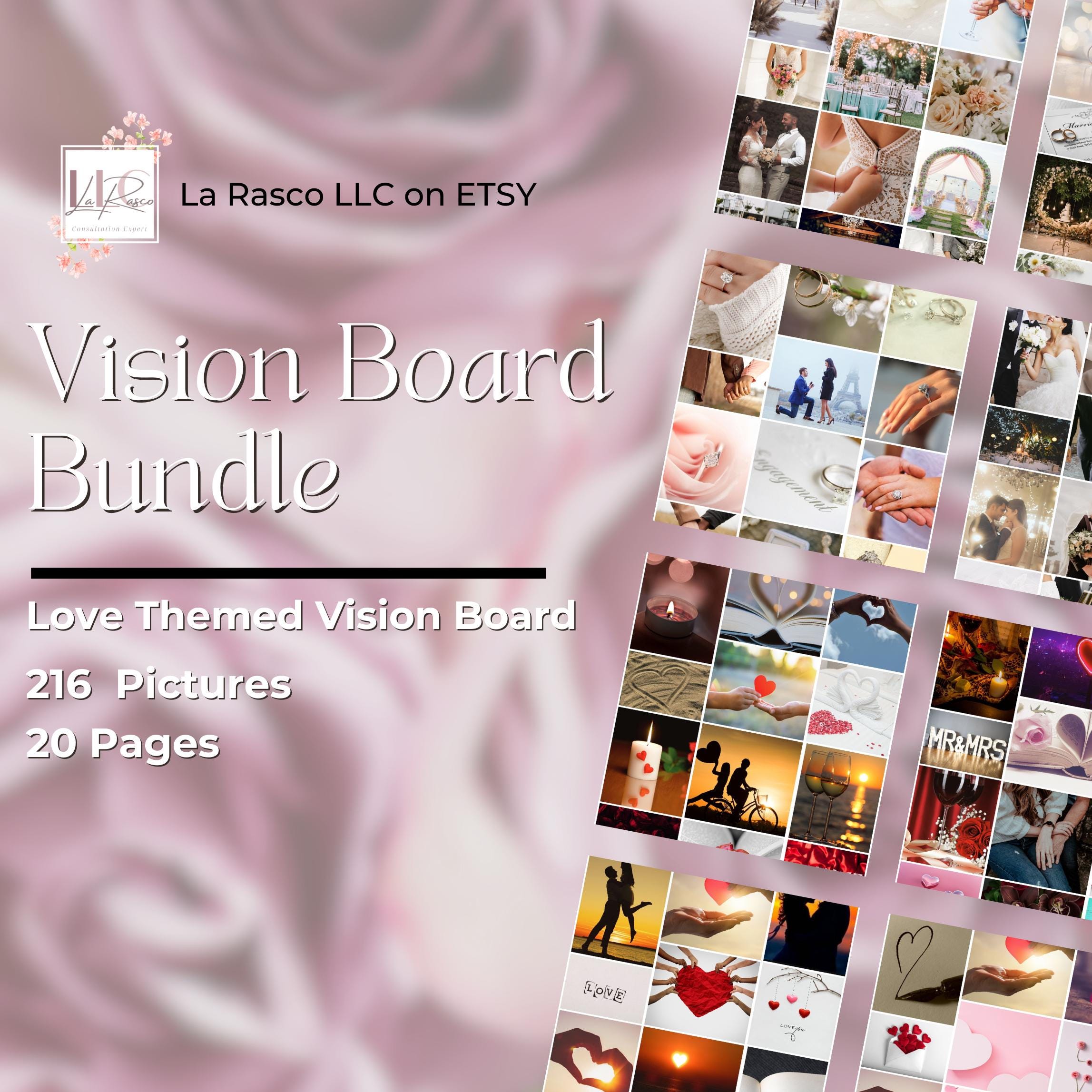 Love Themed Vision Board Printable | Instant Download - Etsy