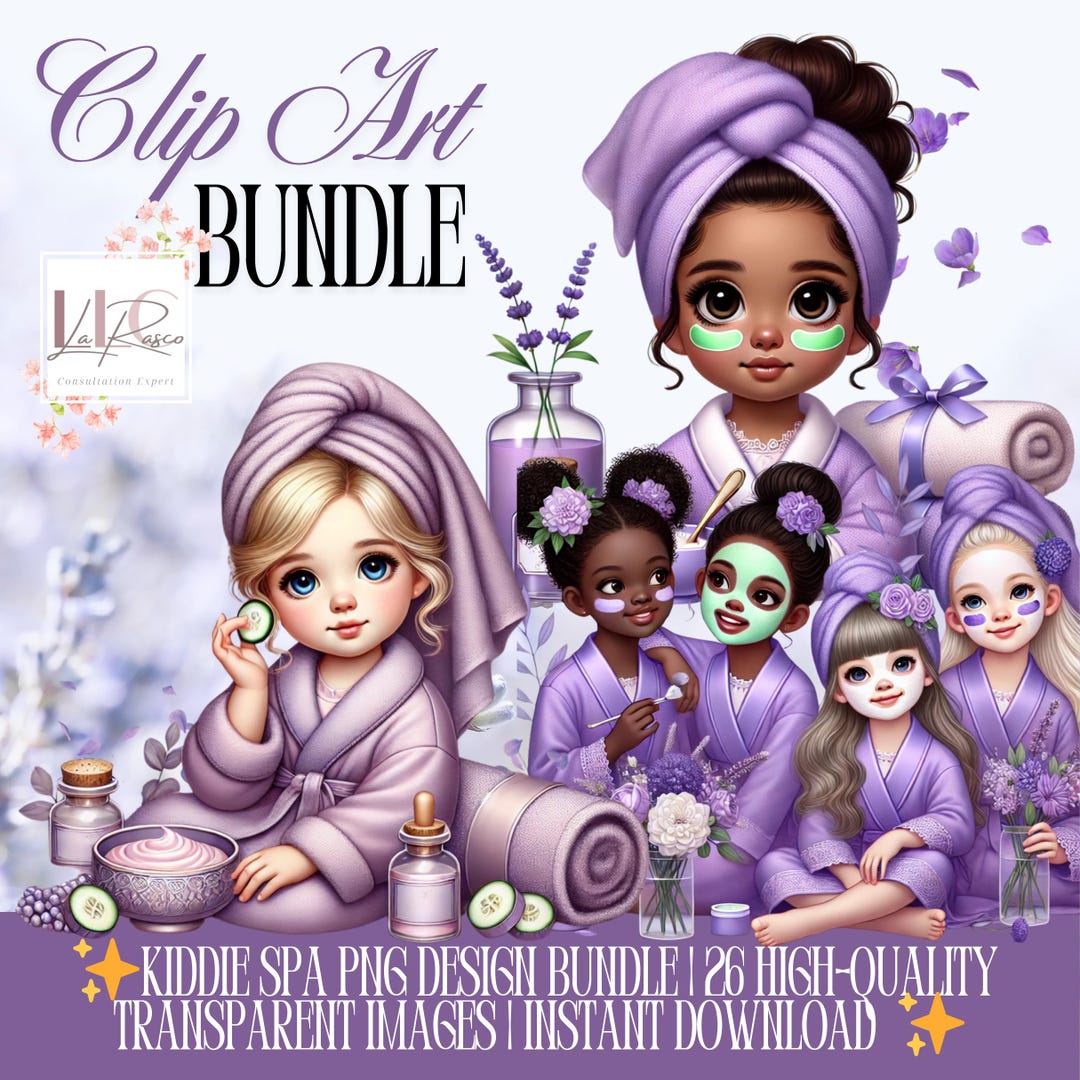 Kiddie Spa PNG Clipart Bundle: 26 Glam Images (digital Download) - Etsy