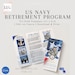NEW!! Navy Tri-fold Retirement Program Template - Etsy