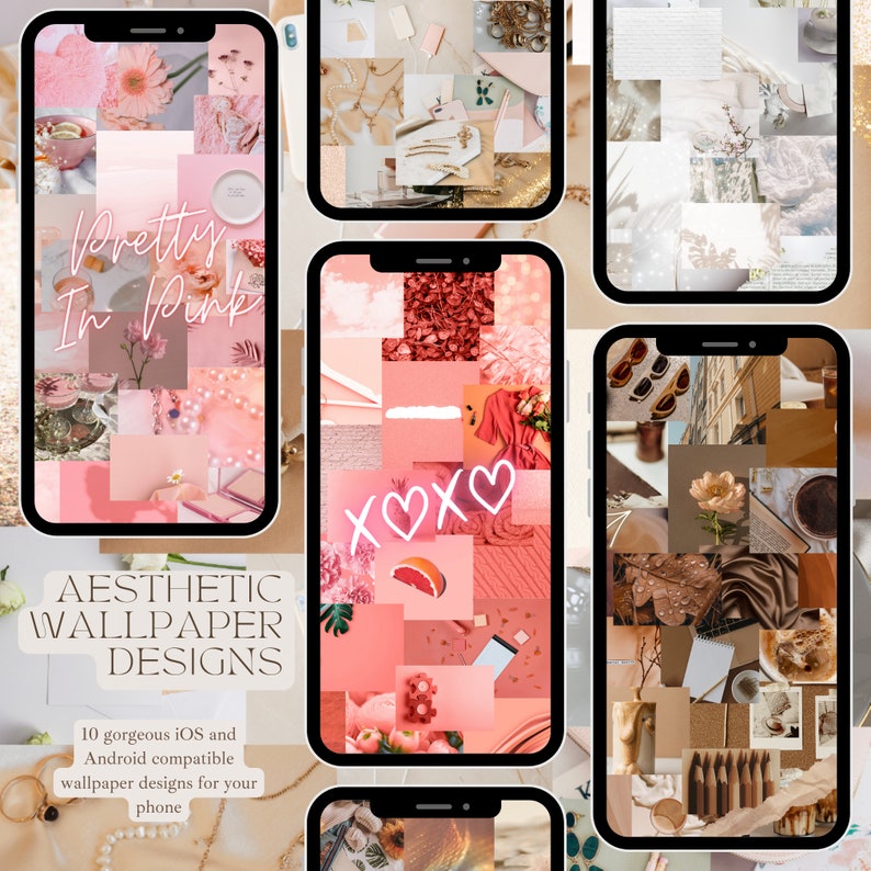 Aesthetic Collage Wallpaper Set - Etsy UK