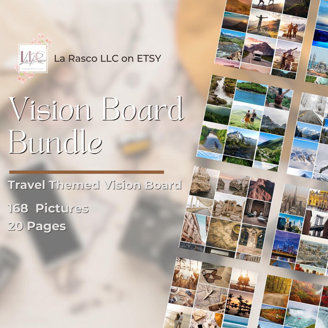 Travel-themed Vision Board Printable | Instant Download - Etsy