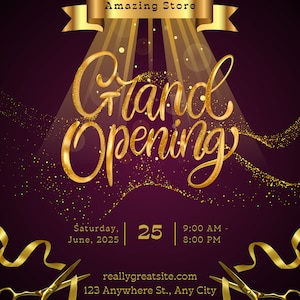 Grand Opening Flyer - Etsy