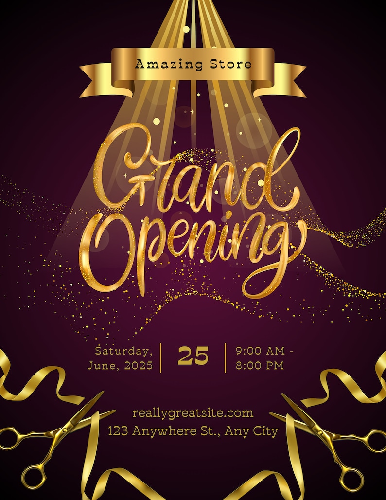Grand Opening Flyer - Etsy