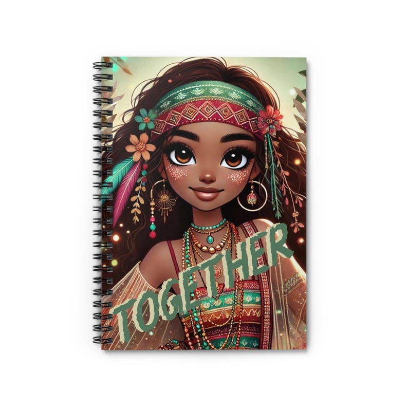 Boho Together Spiral Notebook Ruled Line - Etsy