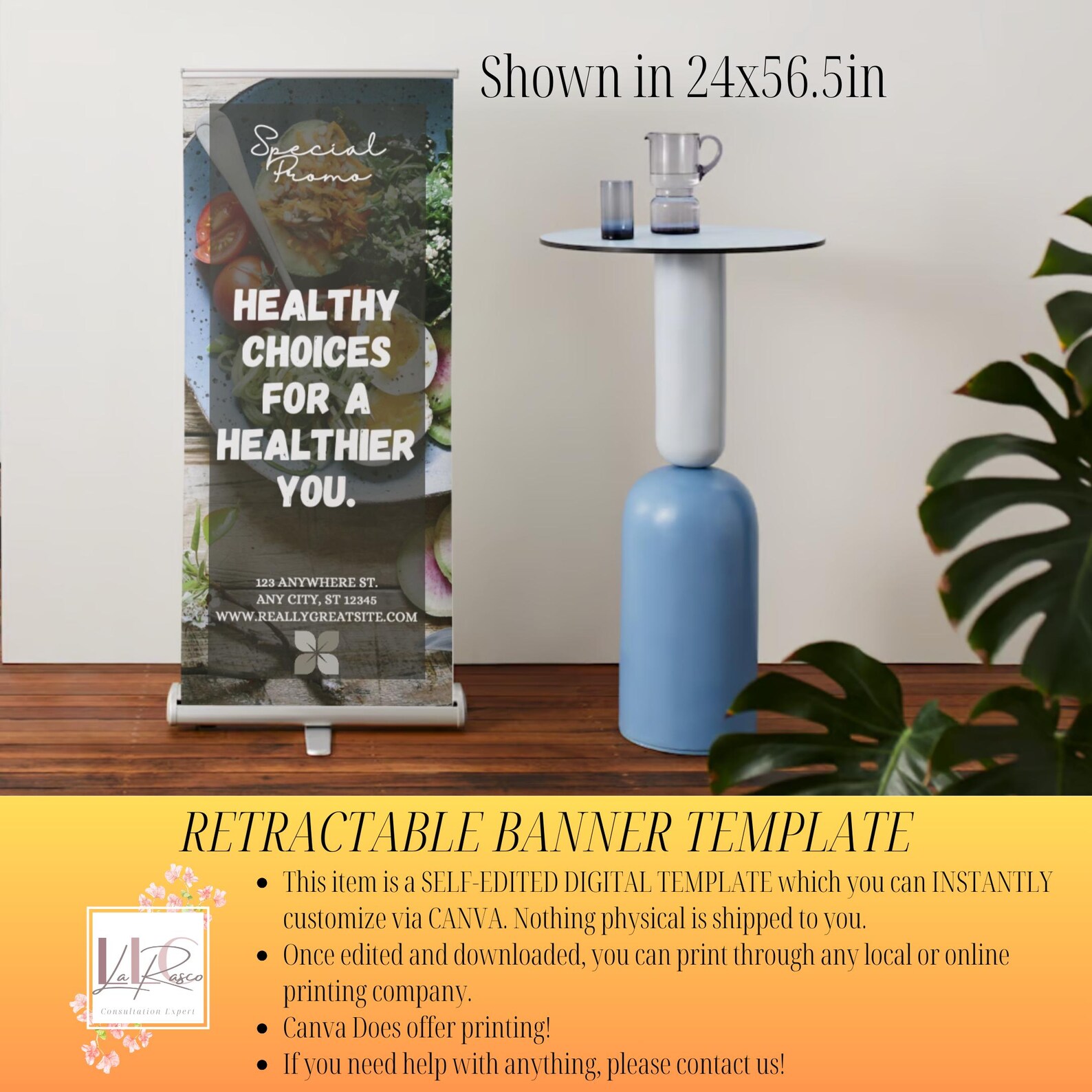 Food Promotion Retractable Banner - Etsy