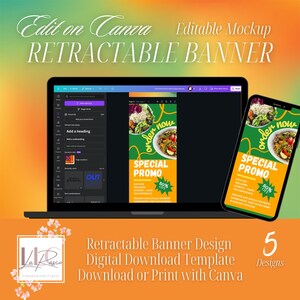 Food Promotion Retractable Banner - Etsy