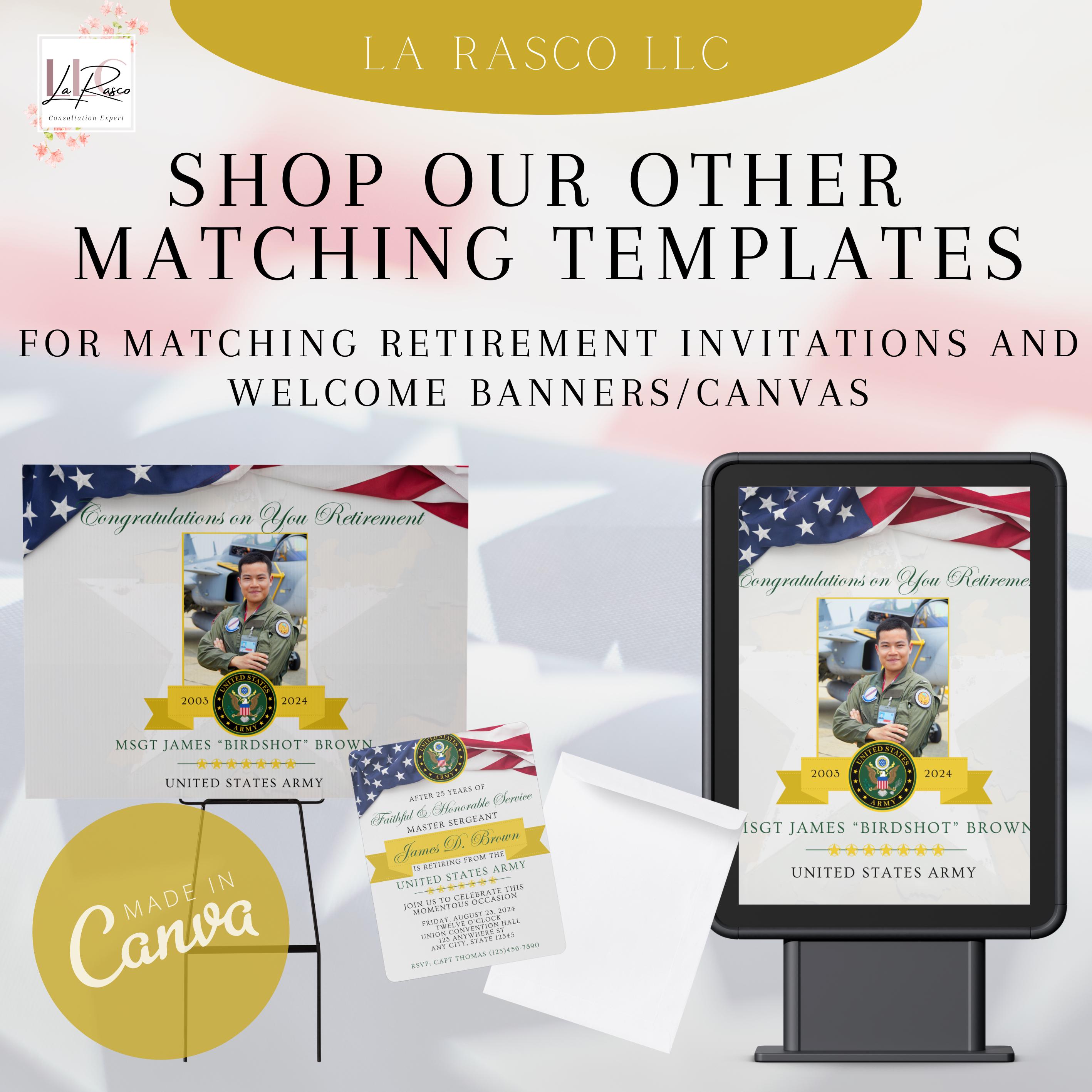 Army Retirement Program With Insert - Etsy