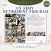 Army Retirement Program 8 Page Template - Etsy