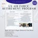 Air Force Retirement Program 8 Page Template - Etsy