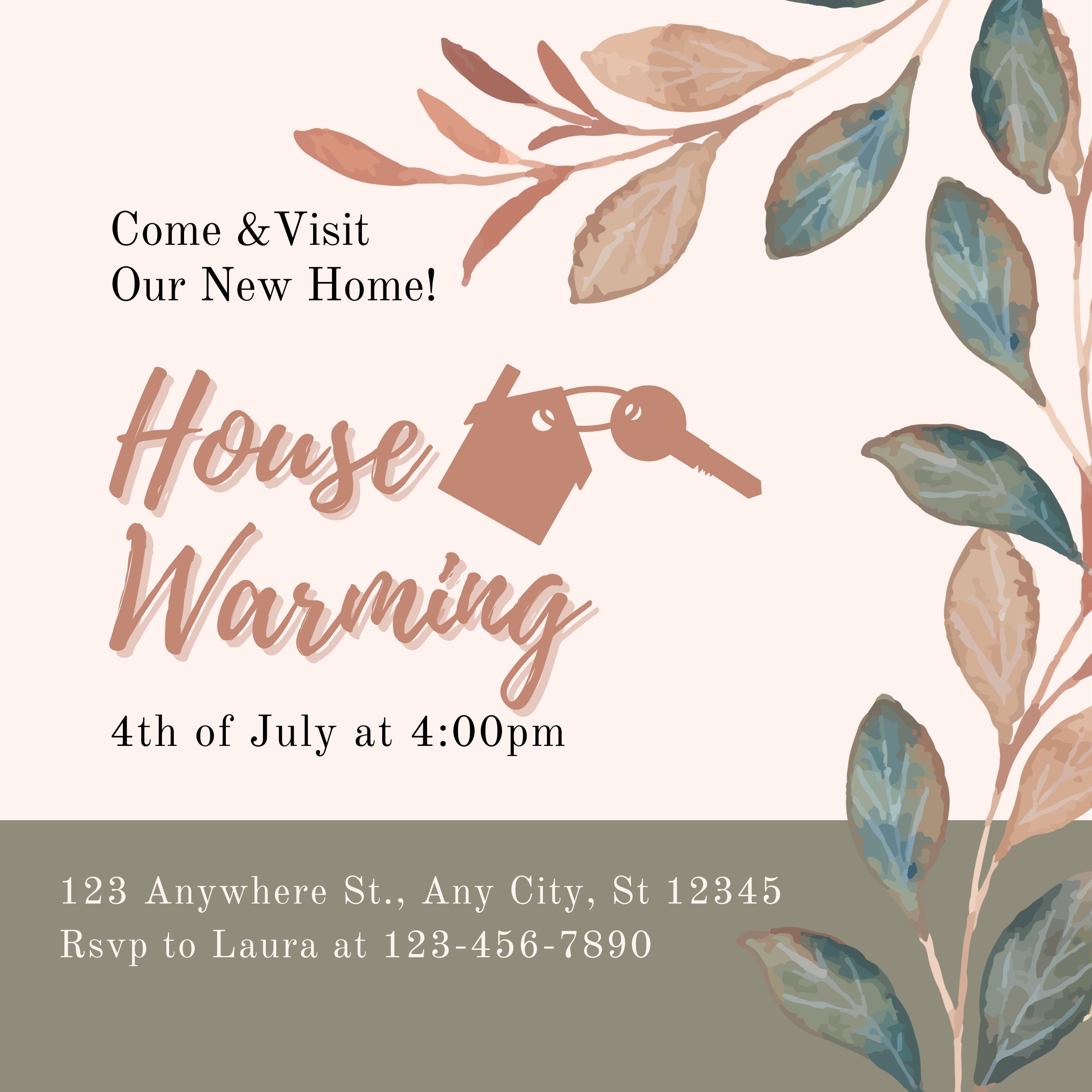 House Warming Invitation Card - Etsy