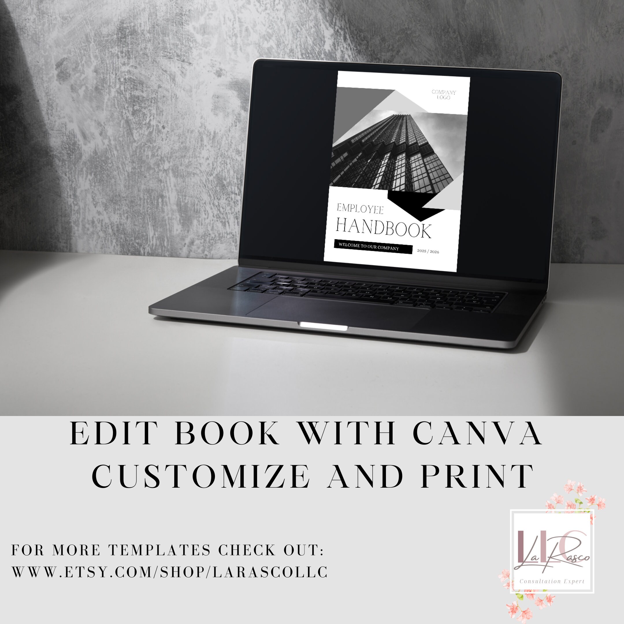 Modern Employee Handbook Template - Etsy