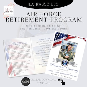 Air Force Retirement Program Template - Etsy
