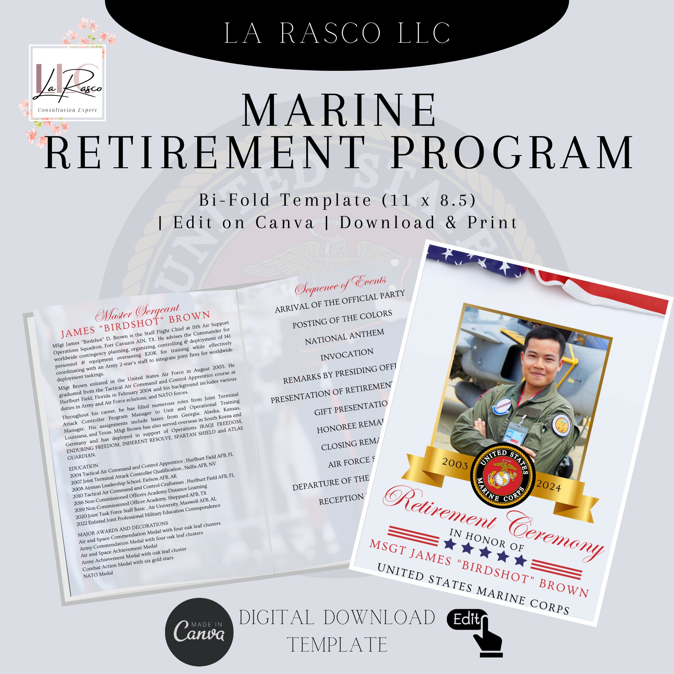 Marine Retirement Program Template - Etsy