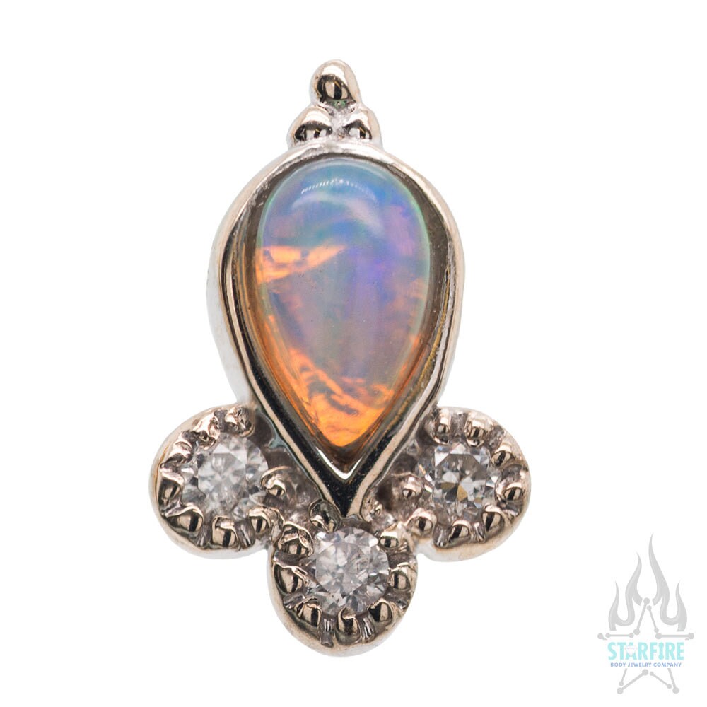 Tawapa Threadless: Comet Pin in Gold With Gemstones - Etsy