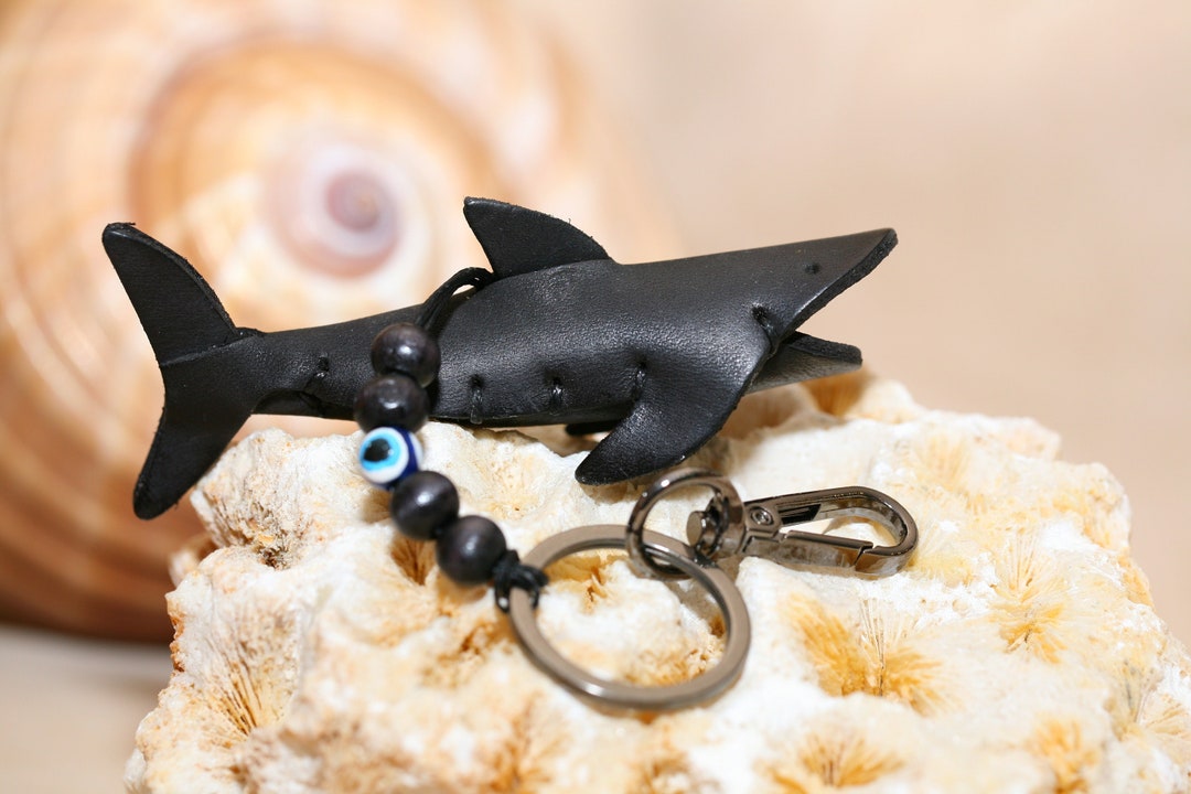 Leather Crafted Shark Keychains / Backpack Charm - Etsy