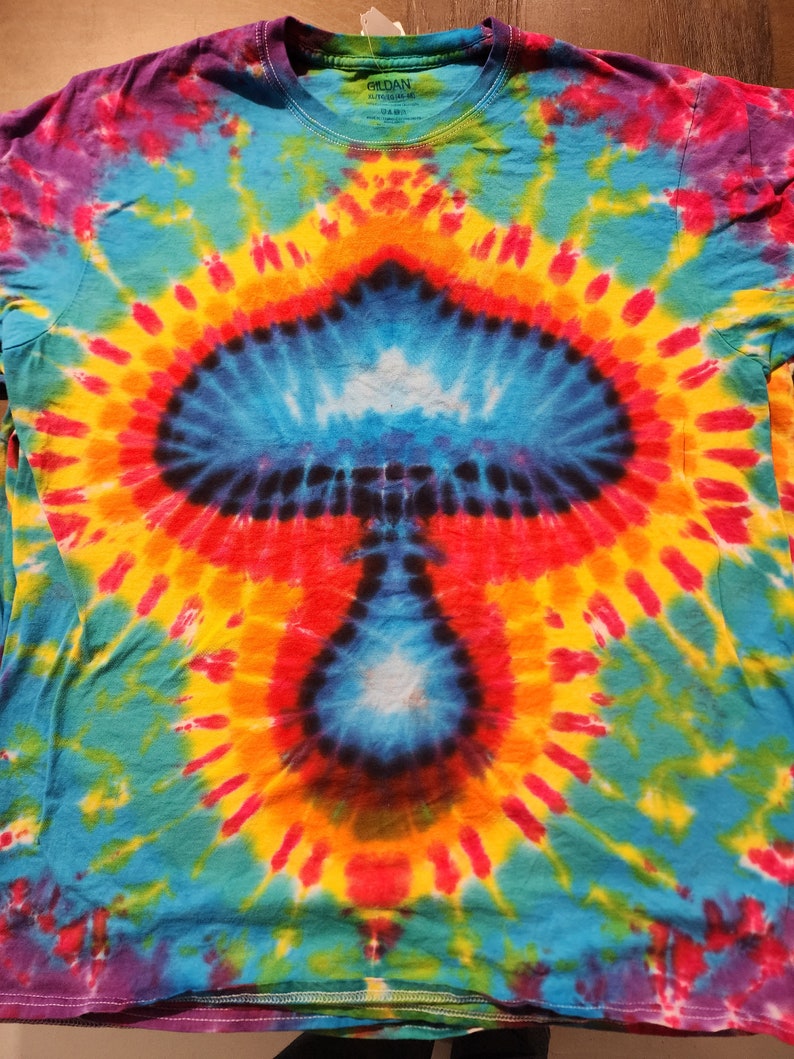 Mushroom Tie Dye Shirt - Etsy
