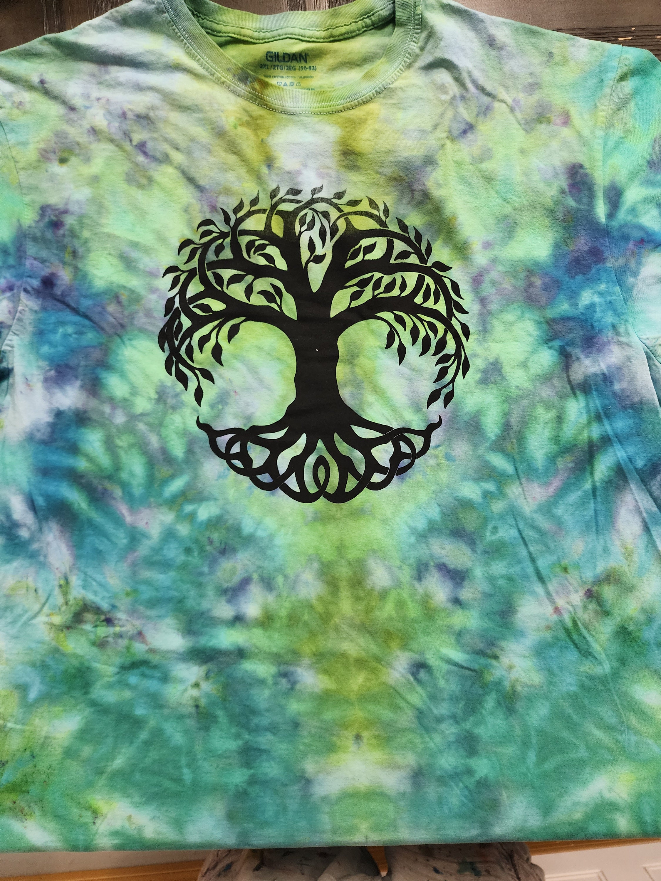 Tie Dye Tree of Life Shirt - Etsy
