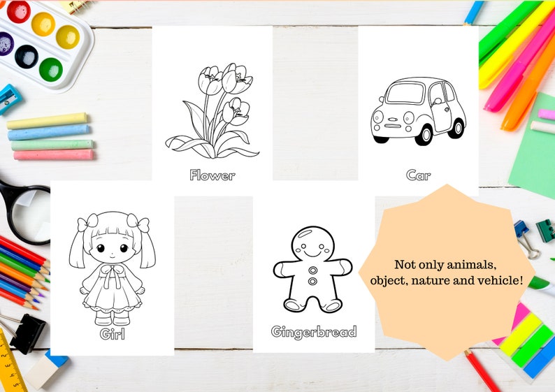 50 Easy Coloring Pages for Kids, Toddlers, Preschoolers Toddlers ...