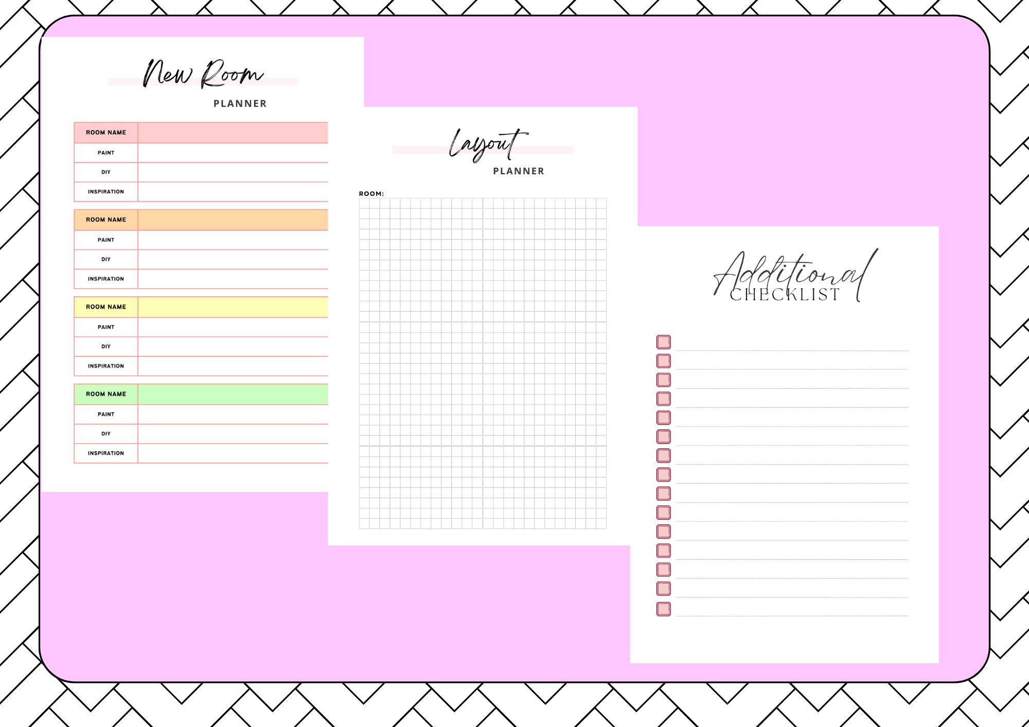 Moving Planner, Moving Checklist, PCS Planner, Moving Diary, Moving ...
