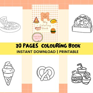 30 Easy Fast Food Coloring Pages for Kids, Toddlers, Preschoolers ...