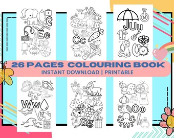 26 Easy ABC Coloring Pages for Kids, Toddlers, Preschoolers Toddlers ...