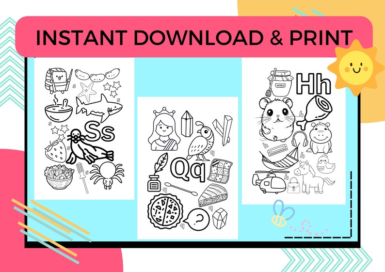 26 Easy ABC Coloring Pages for Kids, Toddlers, Preschoolers Toddlers ...