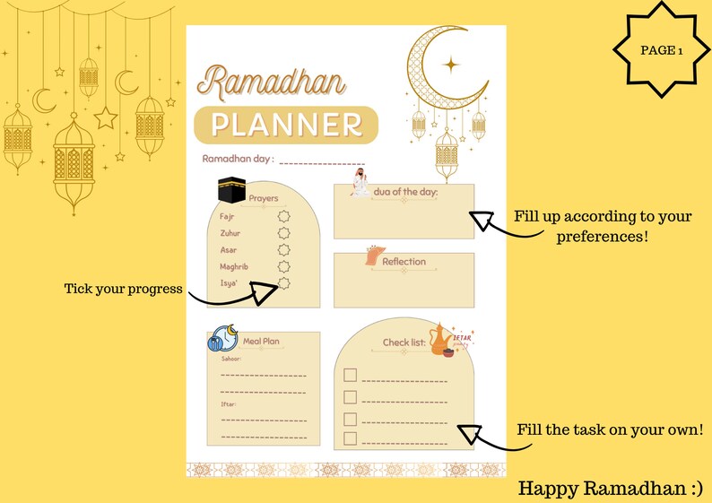 2025 My Ramadan Planner | Instant Download | PRINTABLE | EDITABLE ...