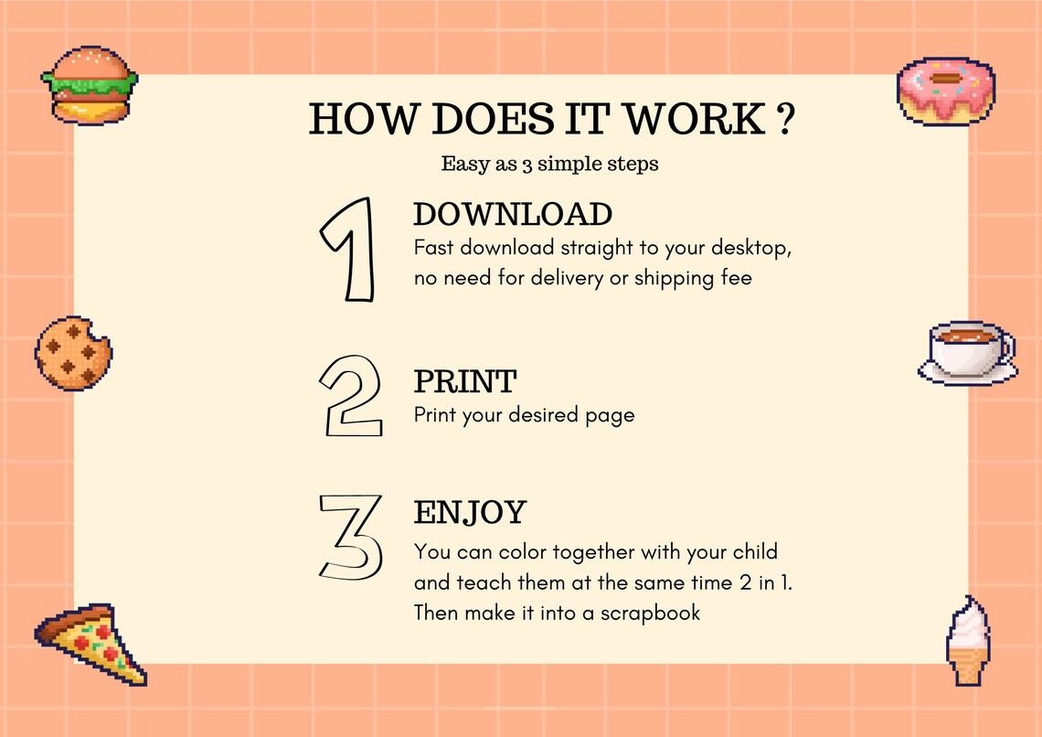 30 Easy Fast Food Coloring Pages for Kids, Toddlers, Preschoolers ...